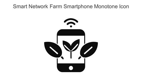 Smart Network Farm Smartphone Monotone Icon In Powerpoint Pptx Png And Editable Eps Format PPT Slide