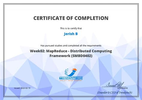 Jerish B On Linkedin Bigdata Mapreduce Dataengineering Trendytech Upskilling Learning
