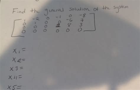 Solved Find the general solution of the system 8 O X₁ Chegg com