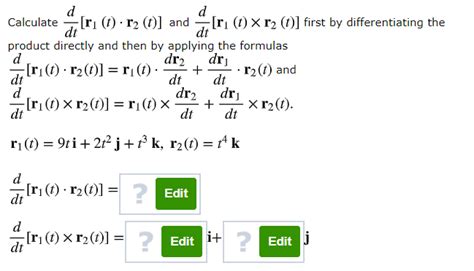 Solved d d Calculate rı r t and ri t x r Chegg com