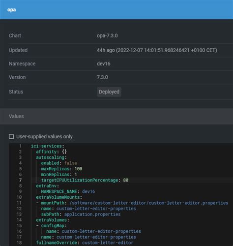 Helm Release Values Not Being Updated After Initial Load · Issue 6721 · Lensapplens · Github