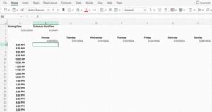 How To Make A Work Schedule In Excel Guide Free Template