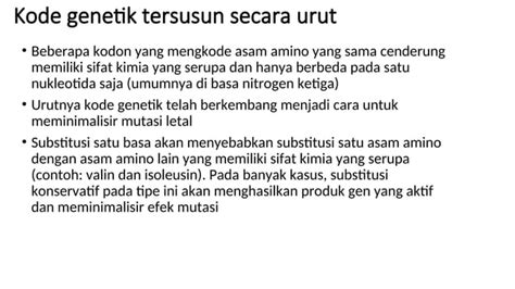 Genetic Codeppt For Genetic Education Ppt