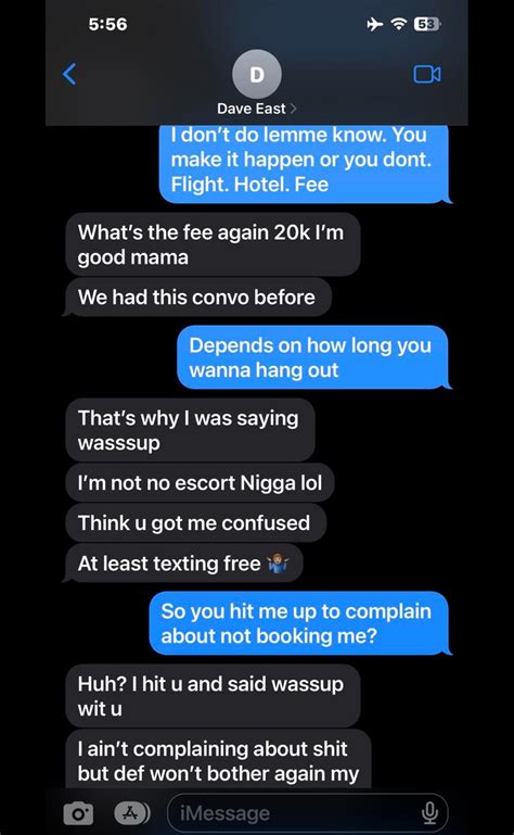 Treesh Is Trying To Clown Dave East Because He Aint Wanna Pay Her 20k