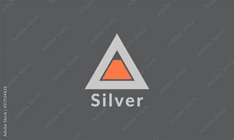 Silver Logo Design Vector Templet Stock Vector Adobe Stock