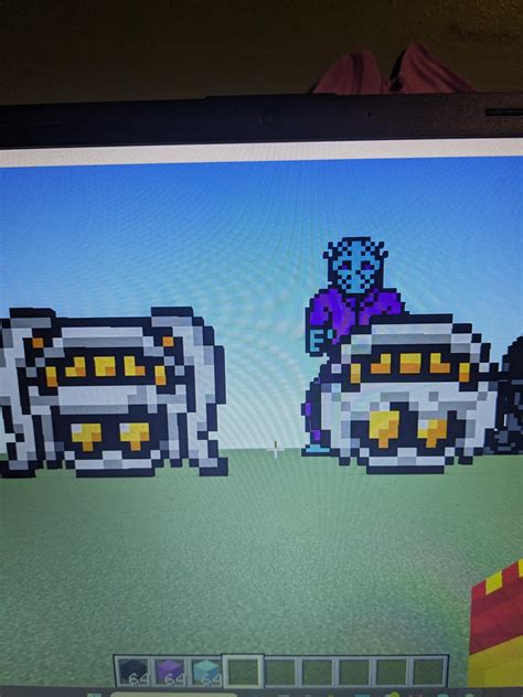 Here Are Some Murder Drones Pixel Art I Built In Minecraft Now If This Here Are Some Murder Drones Pixel Art I Built In Minecraft Now If This
