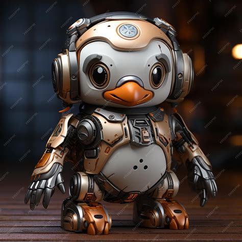Premium Photo 3d Penguin Robot