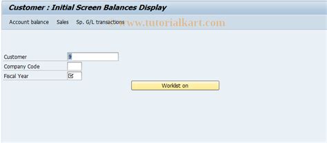 FD SAP Tcode Customer Account Balance