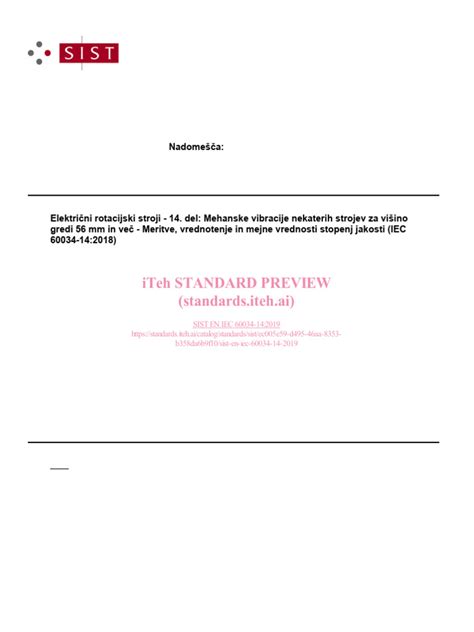 Iec 60034 14 2019 Pdf International Electrotechnical Commission