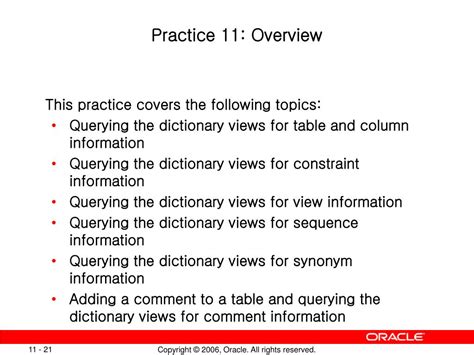 Ppt Managing Objects With Data Dictionary Views Powerpoint