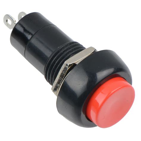 2 X Red On Off Latching Round Push Button Switch 12mm Spst Ebay