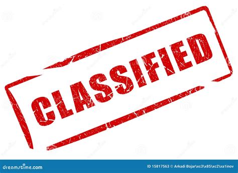 Classified Stamp Stock Illustration Illustration Of Isolated 15817563