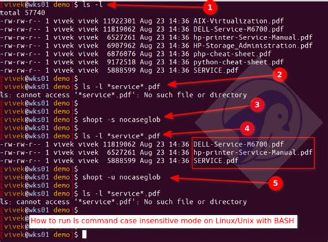 How To Run Ls Command Case Insensitive Mode On Linuxunix Nixcraft