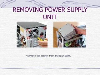 381402142 Disassembling System Unit Procedure And Safety Precautions Pptx PC Games Video Gaming