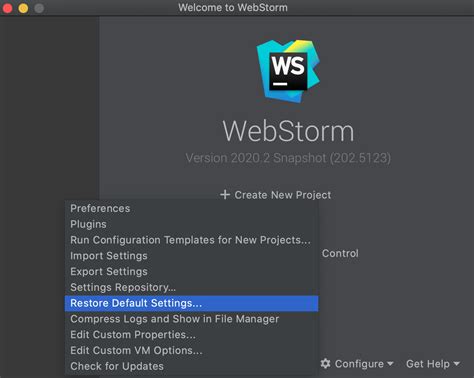 Configuring The Ide Help Webstorm