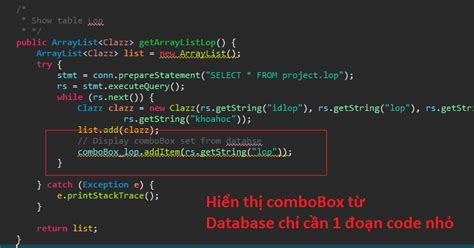 How To Set Combobox Value From Database In Java ~ Thế Giới Giải Mã