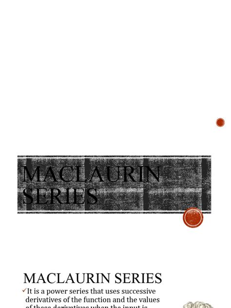Maclaurin Series Pdf Summation Function Mathematics