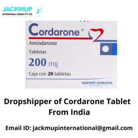 Cordarone Tablet Amiodarone 200 Mg At Rs 19337box In Nagpur Id 17972703333