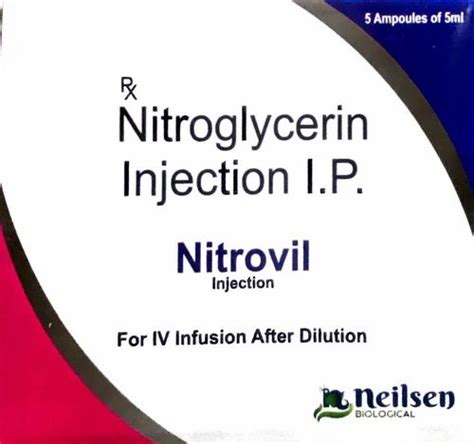 Nitro Glycerin Injection Usp 5 Mg At ₹ 120 Piece In Nagpur Id