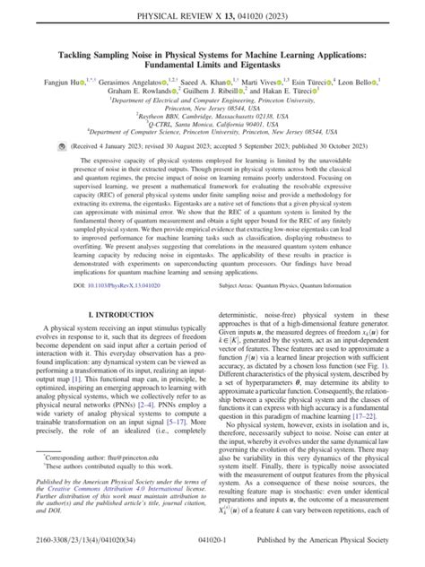 Tackling Sampling Noise In Physical Systems For Ma Pdf Matrix Tackling Sampling Noise In Physical Systems For Ma Pdf Matrix