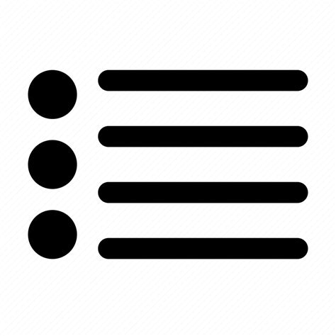 Text Bullet Icon Download On Iconfinder On Iconfinder
