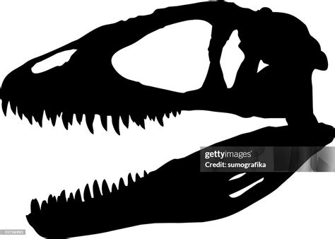 Tyrannosaurus Rex Skull Silhouette