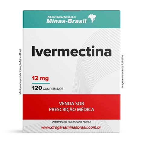 Ivermectina 12mg 120 Comprimidos Drogaria Minas Brasil