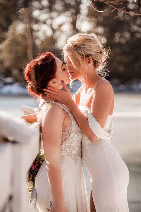 Elegant Winter Wedding Inspiration Lesbian Winter Wedding Ideas