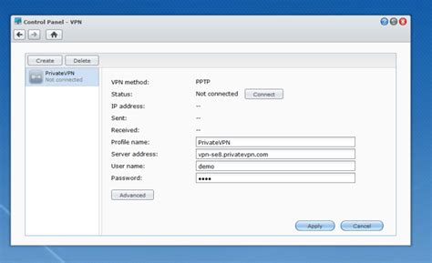 Setting Up PrivateVPN PPTP On Synology Routers Hostens