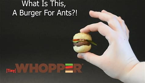 Burger King What Is This A Burger For Ants Anti Spy Burger • Ads