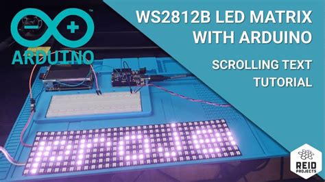 How To Control Rgb Ws2812b Led 32x8 Matrix With An Arduino Tutorial