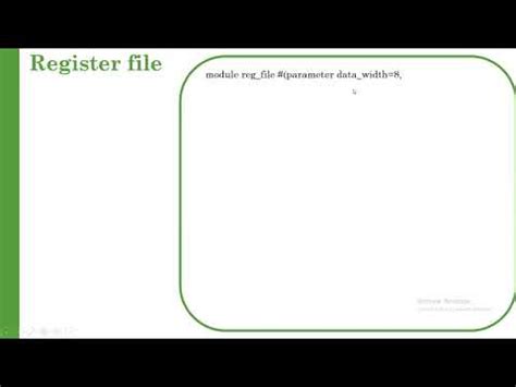 Verilog HDL Tutorial In Arabic Binary Counter And Register File YouTube