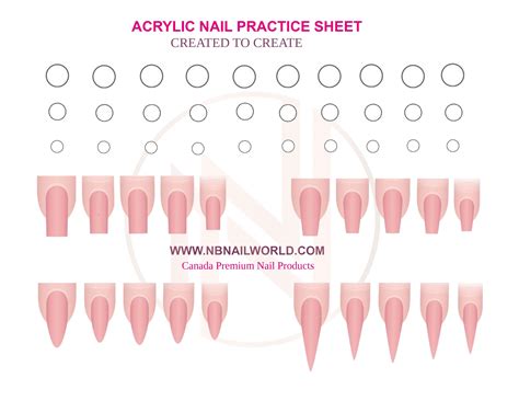 Free Printable Acrylic Nail Practice Sheet Free Templates 2024
