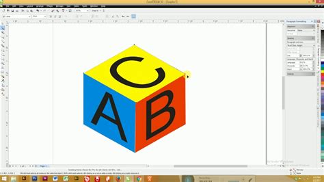 Coreldraw Tutorial How To Make A Cube Youtube