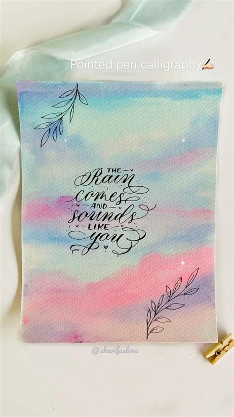 Pointed Pen Calligraphy Inspiration