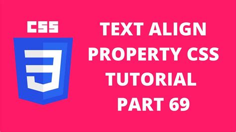 Text Align Left Right Center Justify Property Css Css Tutorial Part