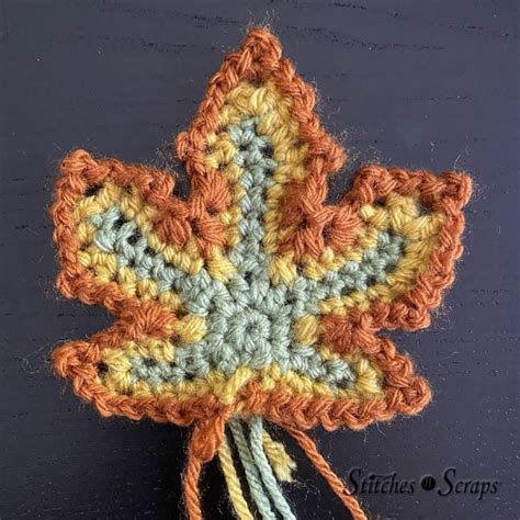 Crochet Sugar Maple Leaf Pattern Stitches N Scraps
