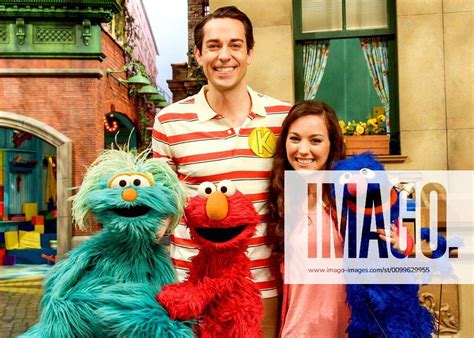 Sesame Street From Left Rosita Zachary Levi Elmo Suki Lopez