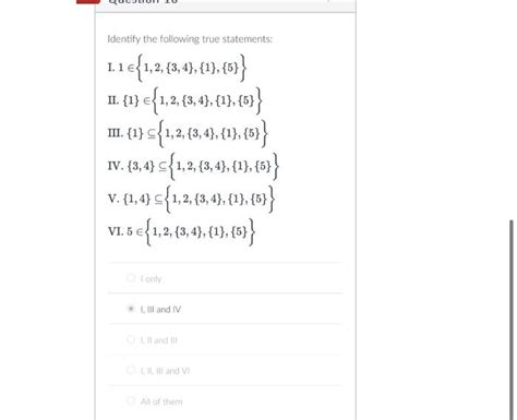 Solved Identify The Following True Statements I Chegg