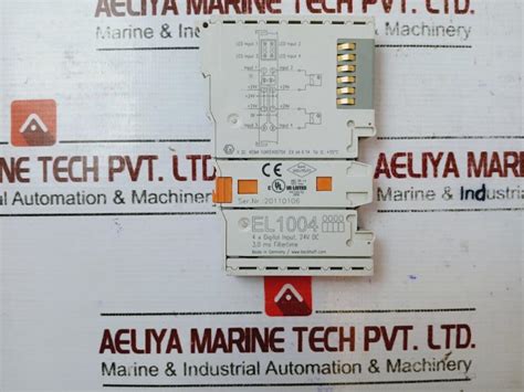 Beckhoff El1004 Digital Input Module 24v Aeliya Marine