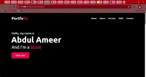 Abdul Ameer On Linkedin Webdevelopment Html Css Portfolio Newwebsite Codinglife Tech