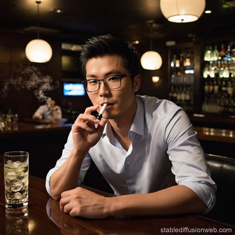 Relaxing Evening With Colleagues At The Bar Stable Diffusion Online