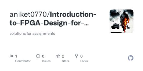 GitHub Aniket0770 Introduction To FPGA Design For Embedded Systems