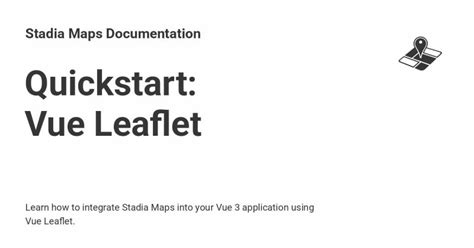Stadia Maps On Linkedin Quickstart Vue Leaflet Stadia Maps