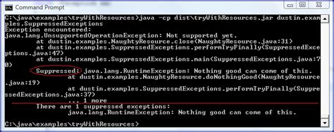 Java S Support For Suppressed Exceptions Java Code Geeks