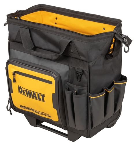 Dewalt Rolling Tool Bag With Telescopic Handles And Cardholder 27
