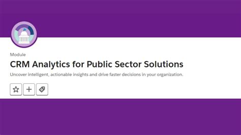 Crm Analytics For Public Sector Solutions Trailhead Trailhead Salesforce Youtube
