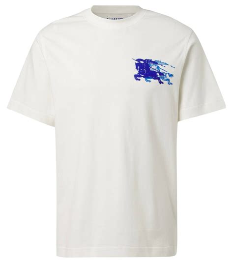 Burberry Printed Cotton T Shirt Burberry