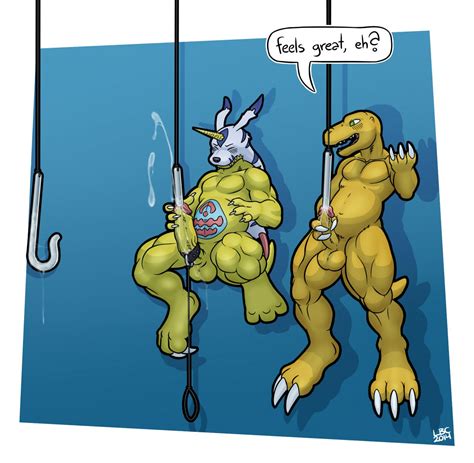 Rule 34 1boy 2014 Agumon Anthro Bald Balls Barefoot Biceps Blush