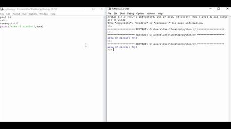 Python Program To Compute The Area Of The Circle Basic 3 Youtube